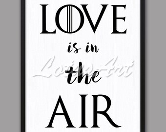 Love is in the Air Digital Image for Papercraft, a Printable Image, Art ...