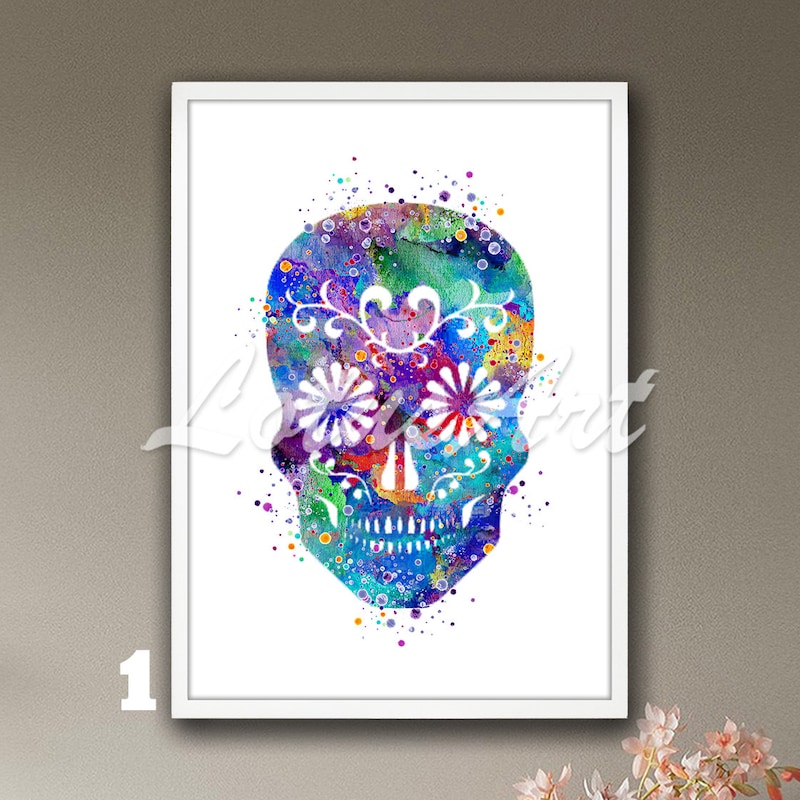 Sugar Skull Poster - Etsy