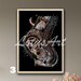 Pregnancy Wall Art Black Background Framed Watercolor Print Expect Baby ...