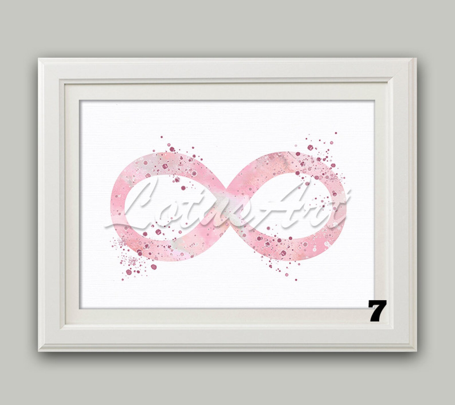 Infinity Symbol Wall Art Watercolor Print Yogi Zen Decor Zen - Etsy