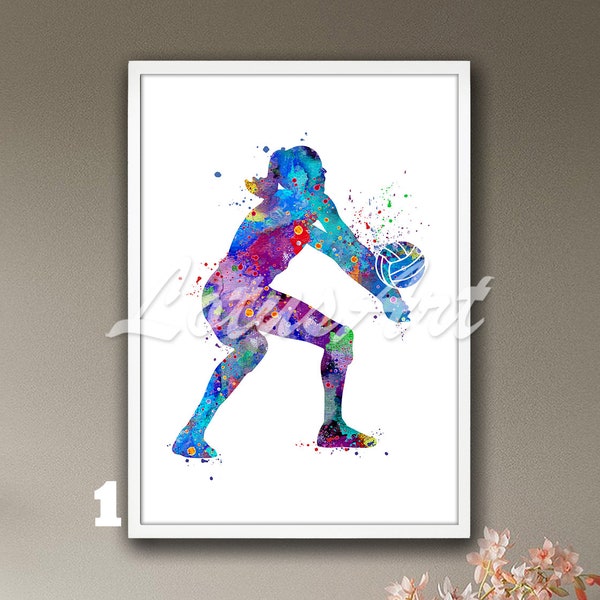 Volleyball Art - Etsy