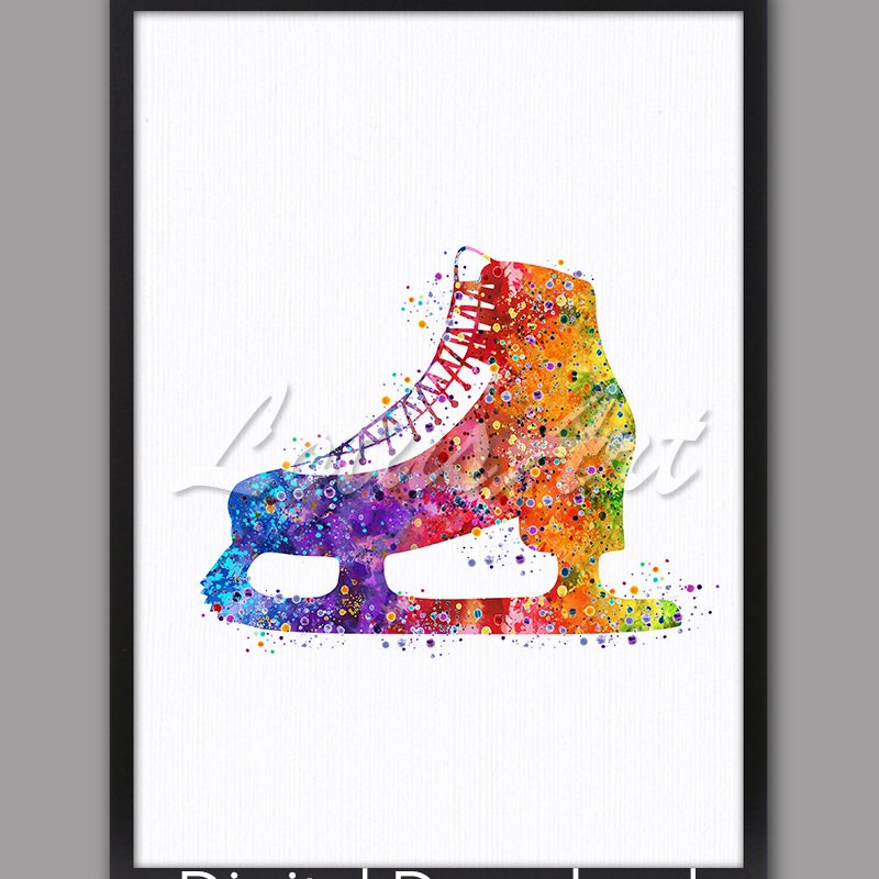 Ice Skating Art - Etsy