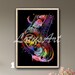 Pregnancy Wall Art Black Background Framed Watercolor Print Expect Baby ...