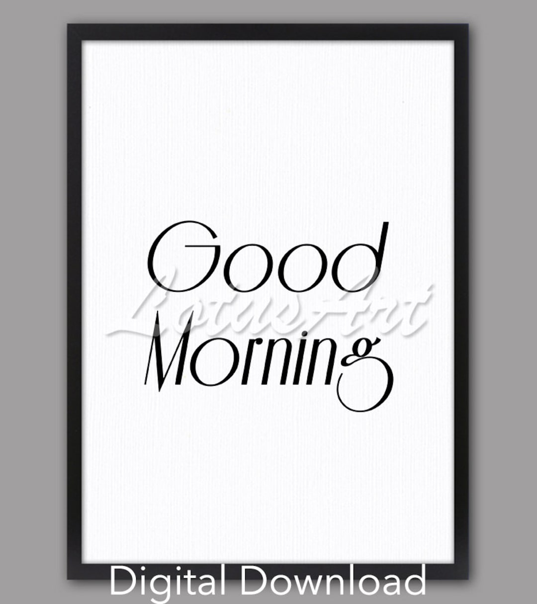 Good Morning- DIGITAL DOWNLOAD - Etsy