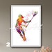 Girl Lacrosse Art Watercolor Print Sports Poster Home Decor Girls Room ...