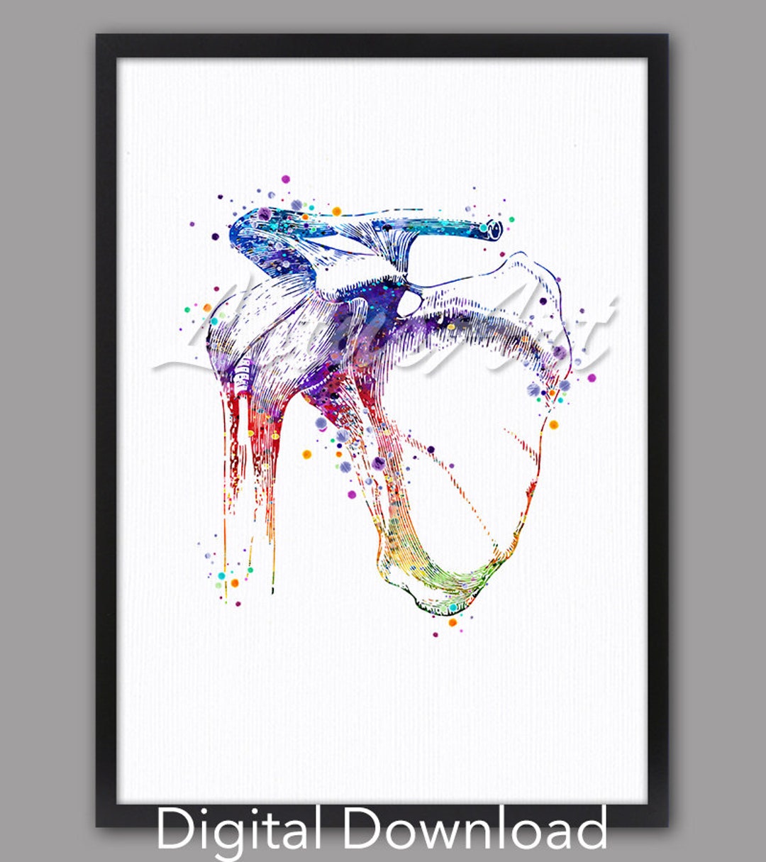 DIGITAL DOWNLOAD Shoulder Joint Anatomy Medical Art Prints Chiropractor ...