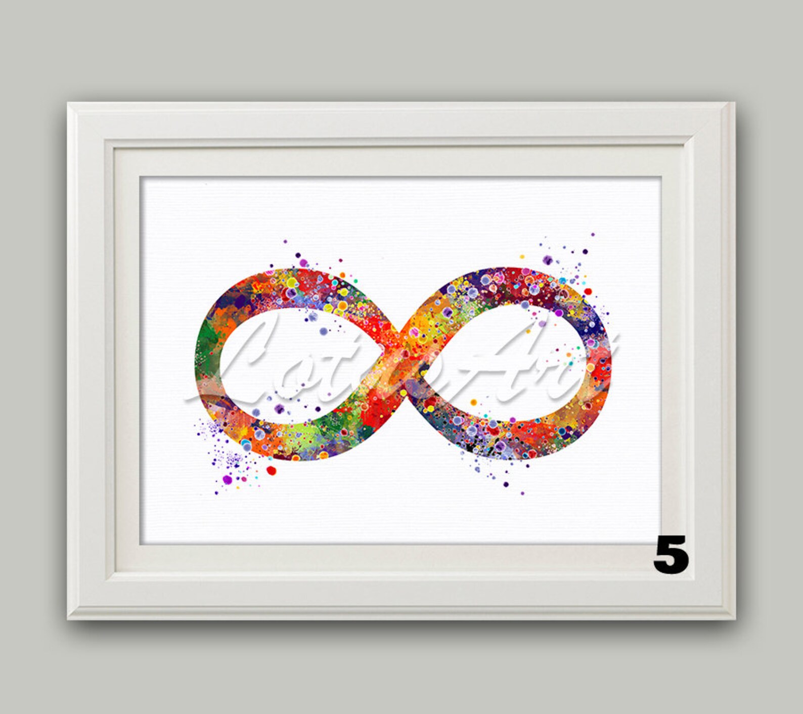Infinity Symbol Wall Art Watercolor Print Yogi Zen Decor Zen - Etsy