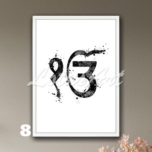 Ek Onkar Symbol Watercolor Wall Art Print Meditation Yoga Studio Decor ...