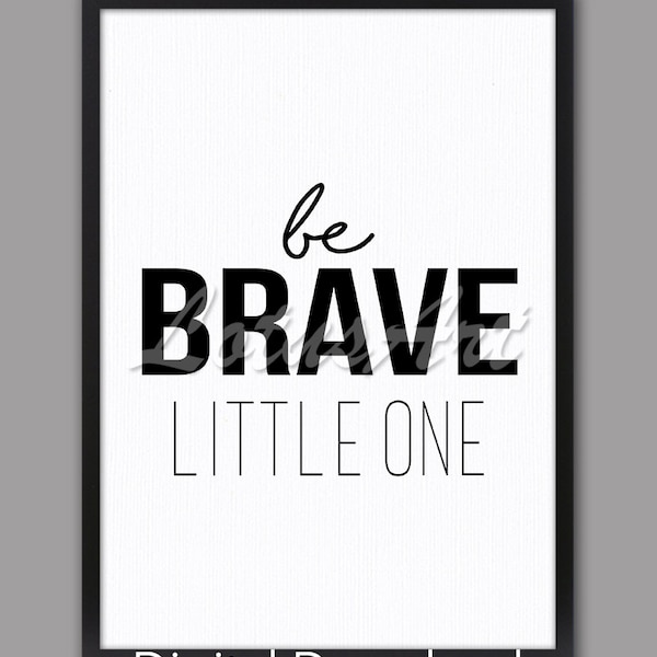Be Brave Little One - Etsy