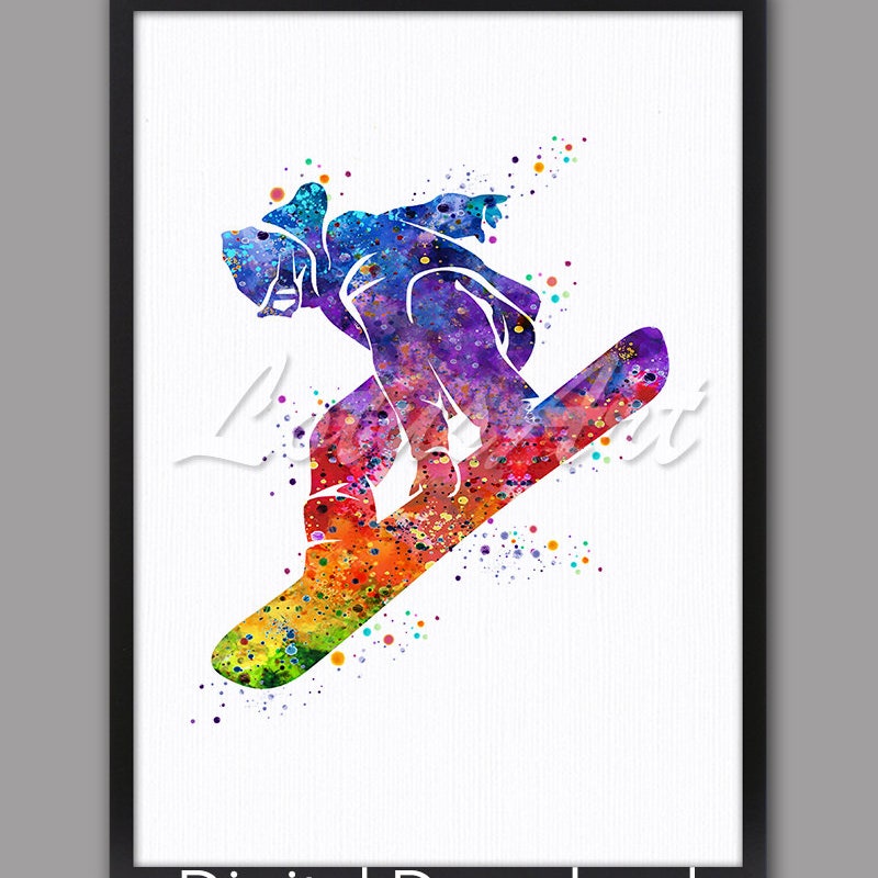 Snowboarding Decor - Etsy