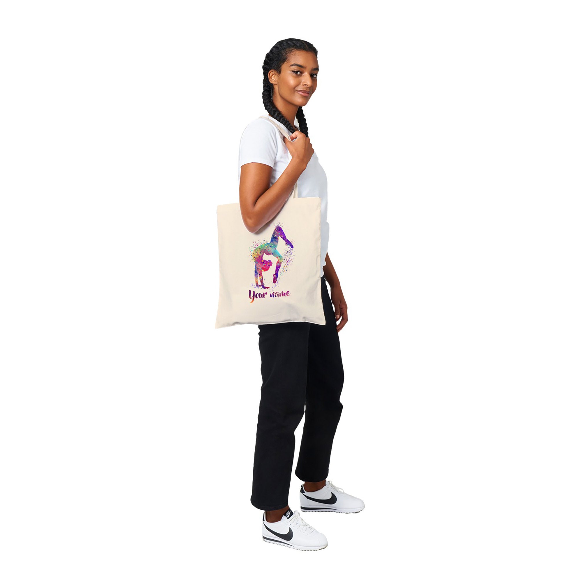 Gymnastics Tumbling Tote Bag Watercolor Art Print - Etsy