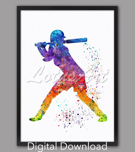 Girls Softball Drawings