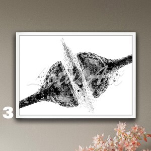 Synapse Receptor Framed Wall Art Brain Nerve Cell Decor Anatomy Poster ...