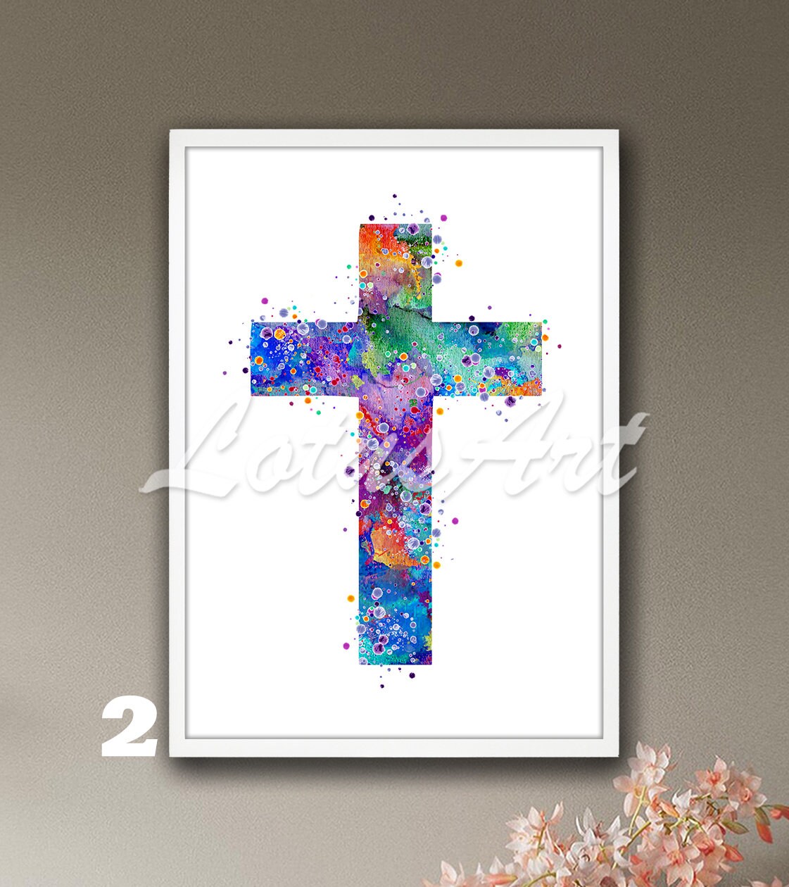 Colorful Crosses Paintings