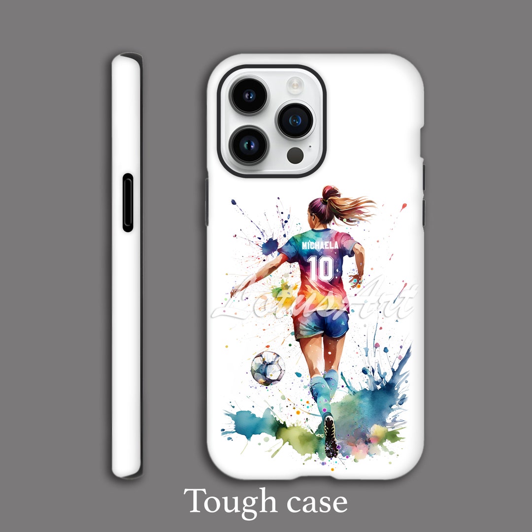 IPhone Sports Case Girl Soccer Personalised With Name and Number ...