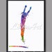DIGITAL DOWNLOAD Girl Springboard Diving Wall Art Watercolor Print ...
