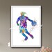 DIGITAL DOWNLOAD Runner Muscles Wall Art Watercolor Print Chiropractor ...