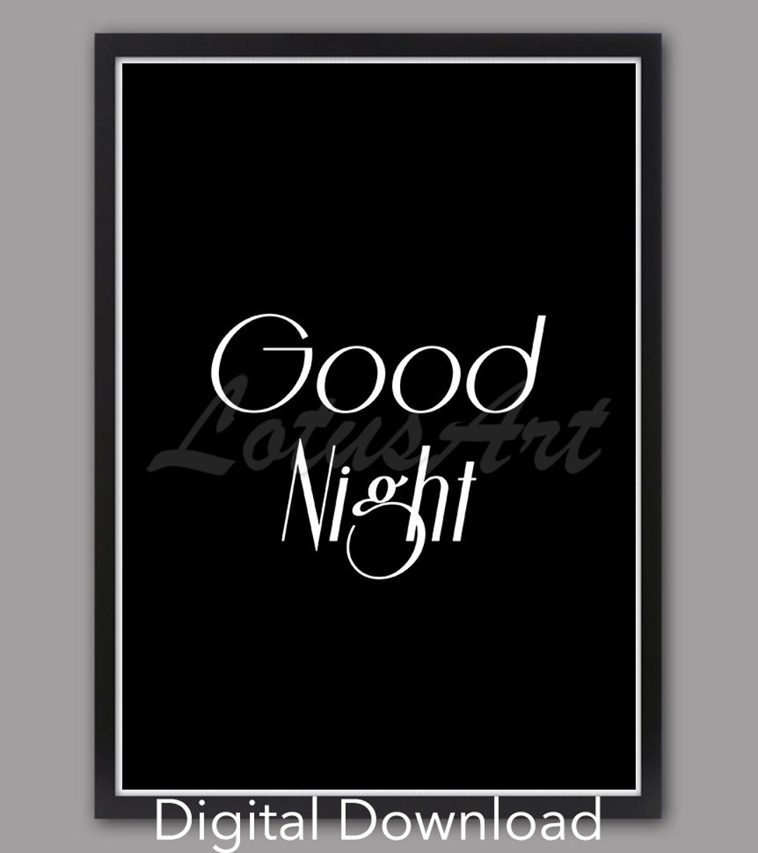 African American Good Night Graphics