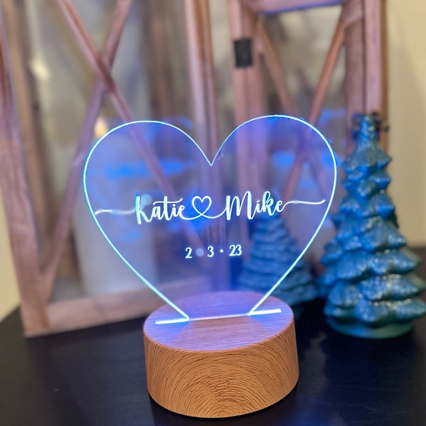 Acrylic Night Light - Etsy