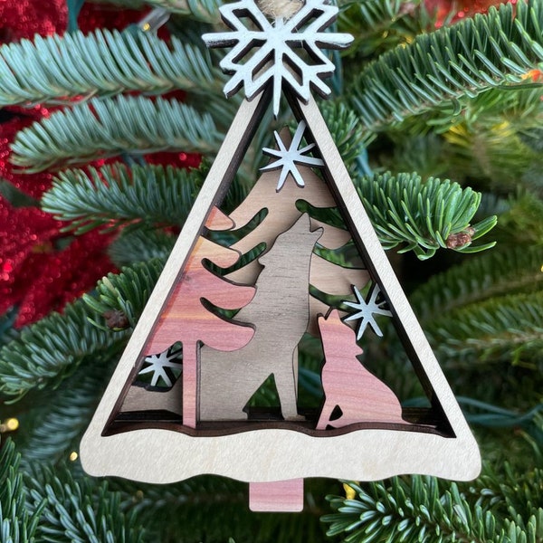 Wolf Ornament - Etsy