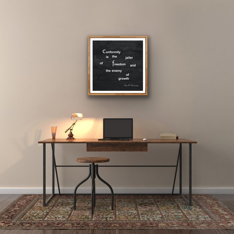 Conformity is the Enemy, DIGITAL DOWNLOAD, Inspirational Wall Art - Etsy