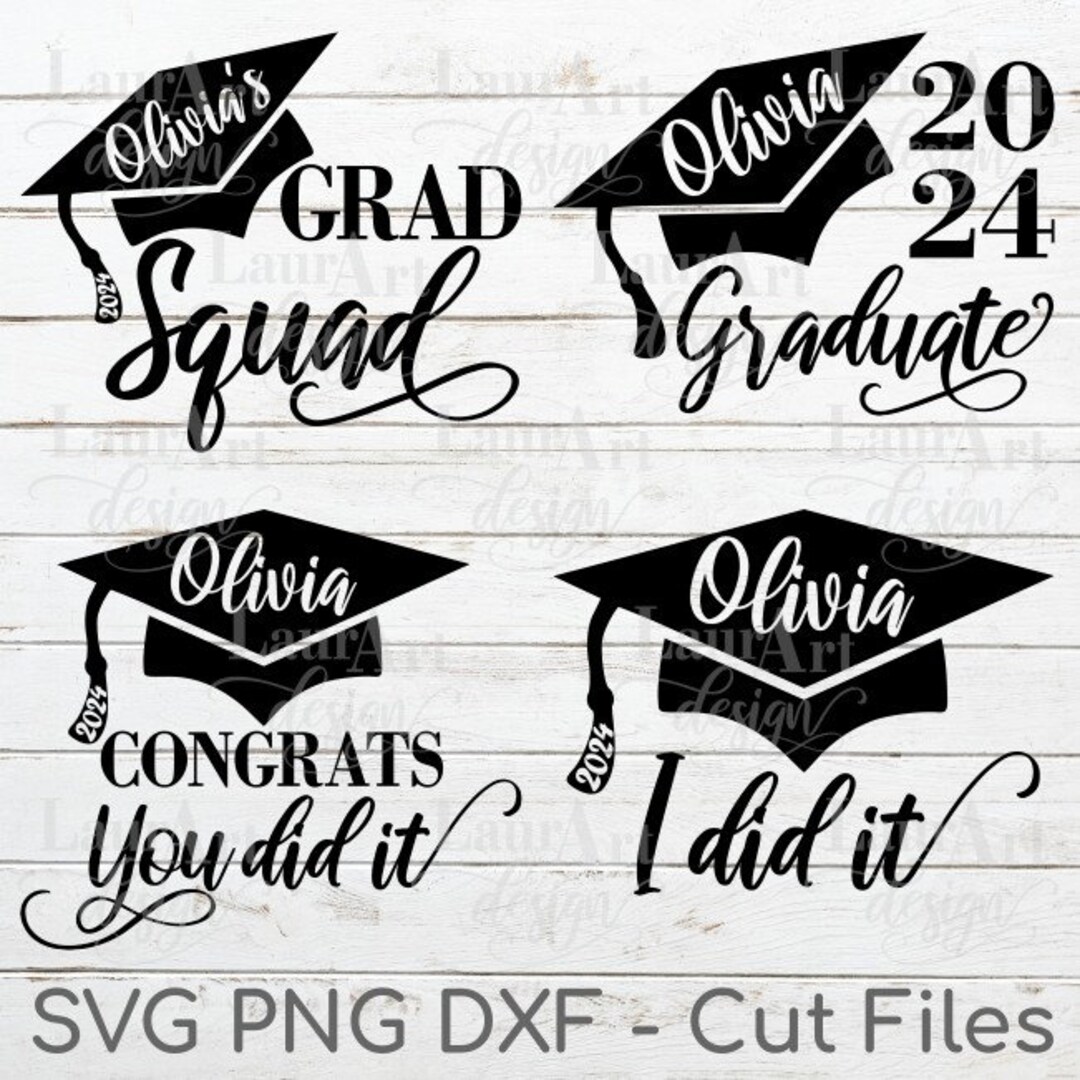Custom Graduation Squad SVG Bundle, Congrats You Did It Grad ...