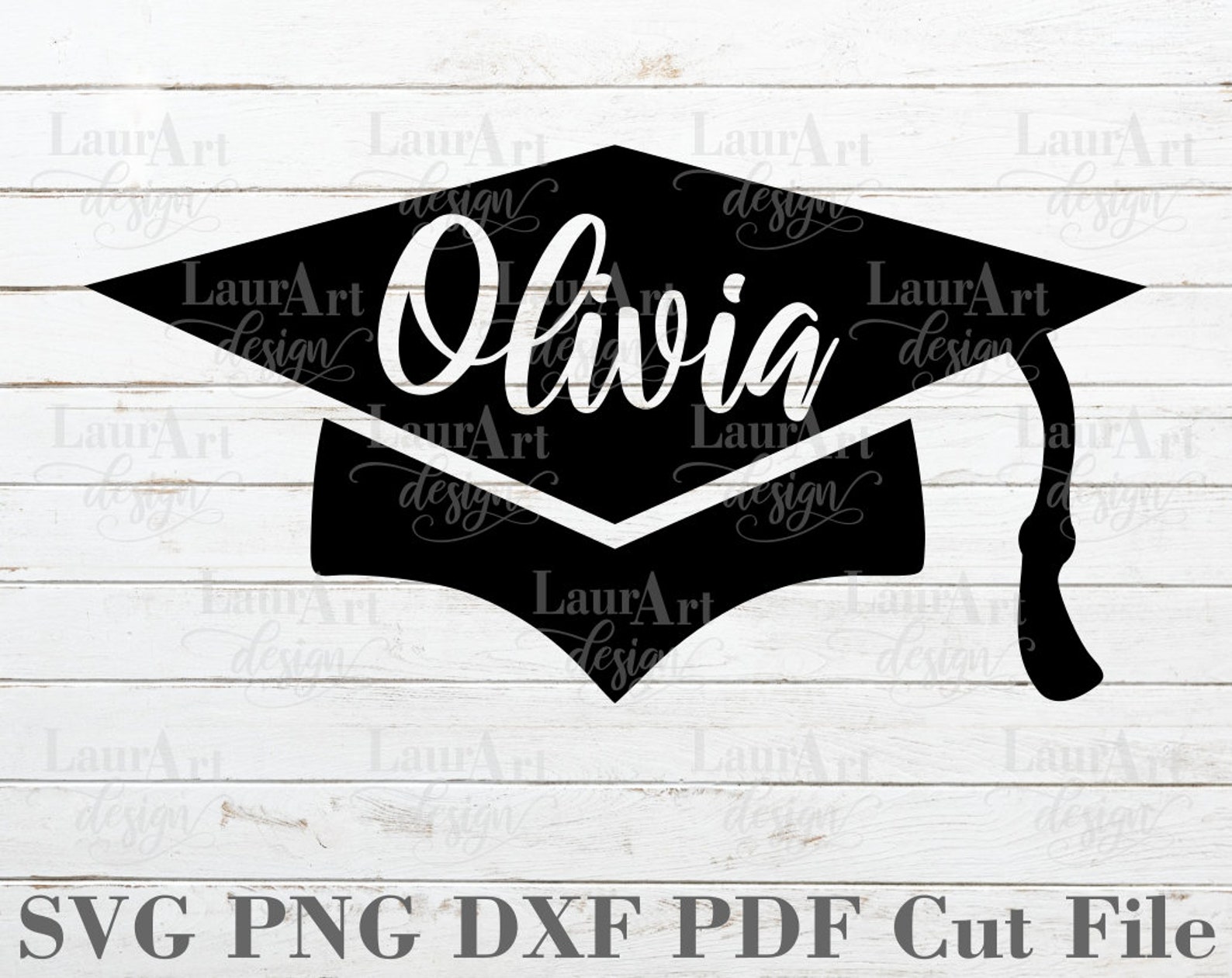 Personalized Graduation Hat Custom Name SVG Cut File for T - Etsy