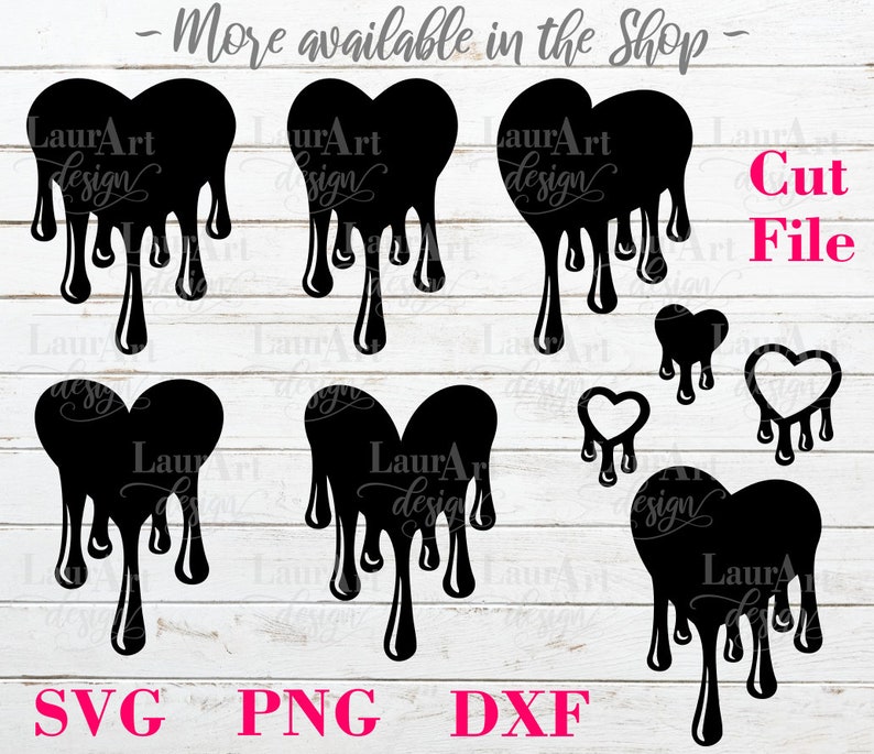 Hearts Svg Clipart Vector Cut File Decal Vinyl Sticker Etsy