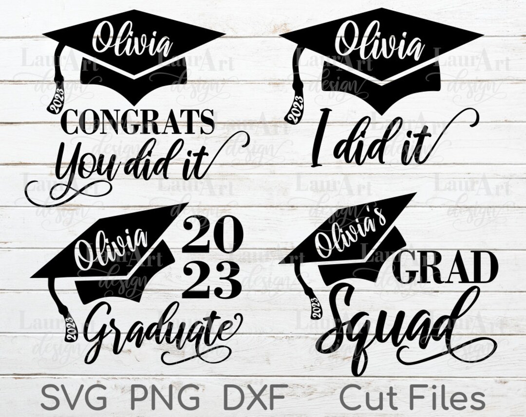 Custom Graduation Squad SVG Bundle, Congrats You Did It Grad ...