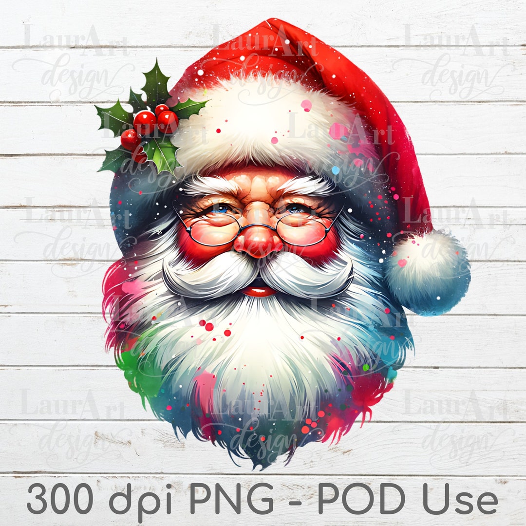 Santa Claus PNG Santa Face Clipart Santa Claus Clip Art Vintage Santa ...