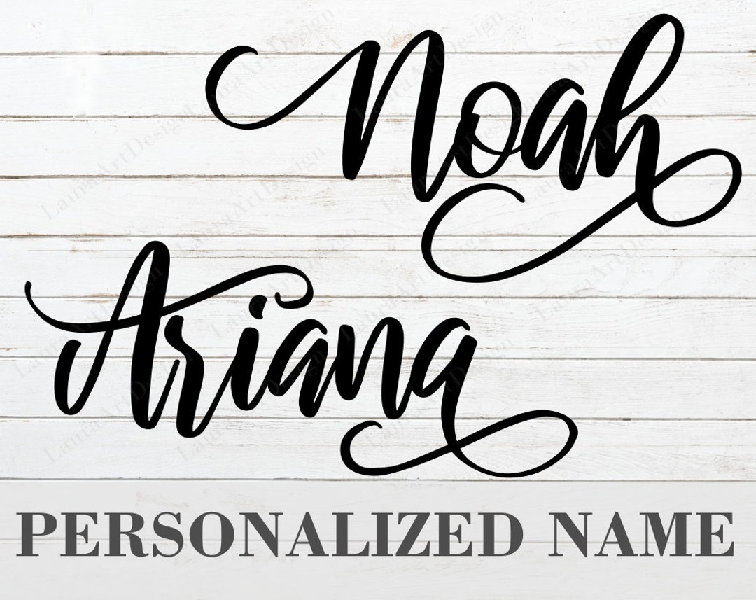 Personalized Name Custom Order Typography Monogram Nursery Baby ...
