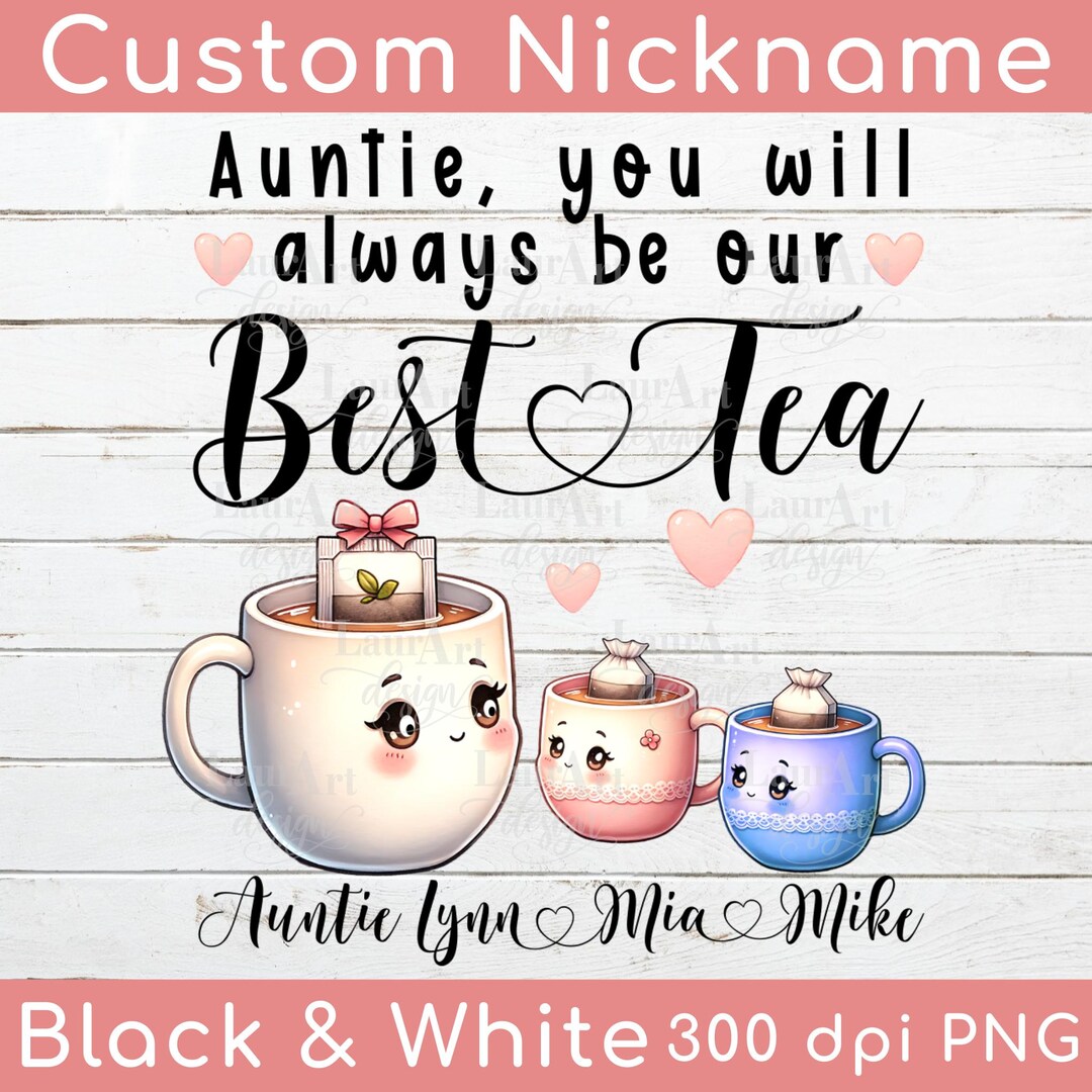 Custom Mother's Day PNG Best-tea - Mommy You Will Always Be My Best-tea ...