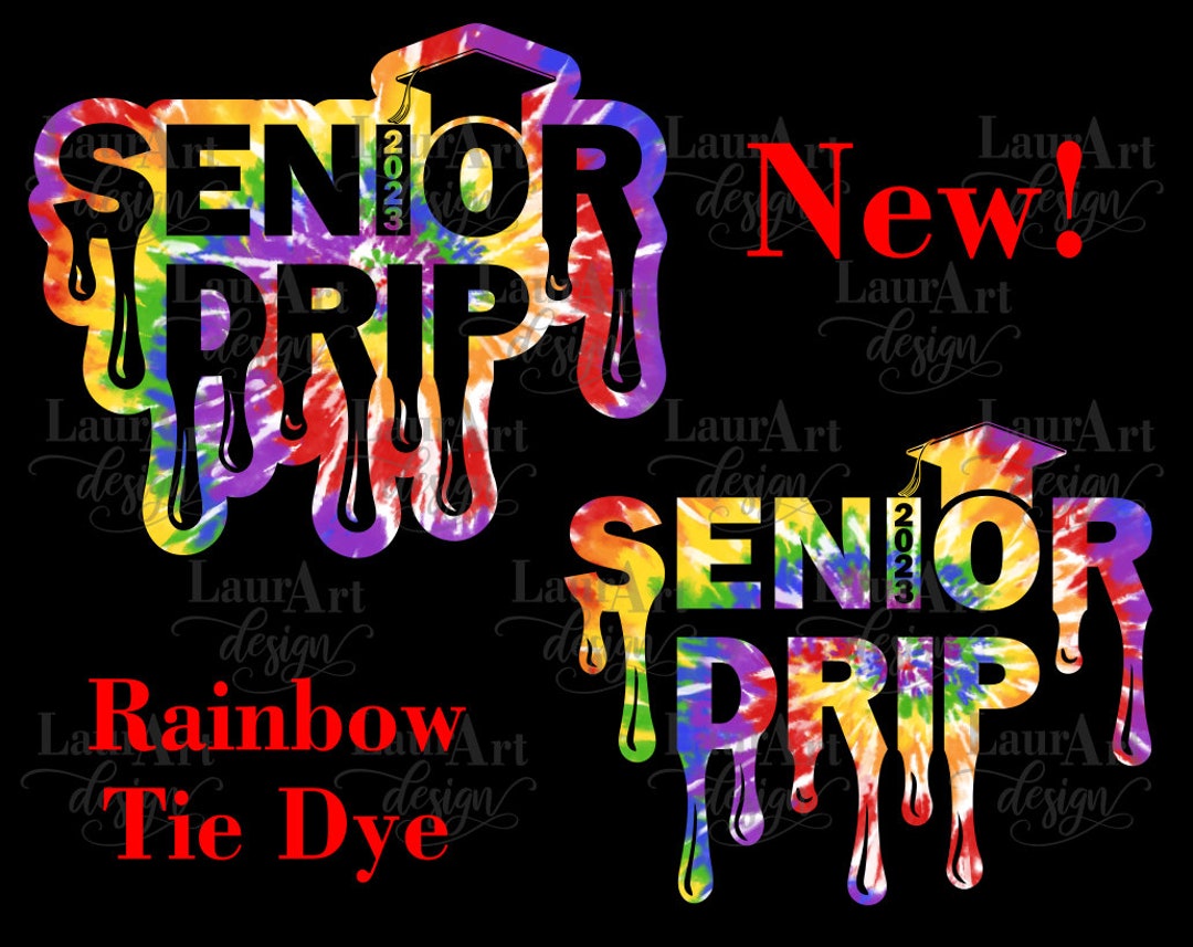 Senior Drip PNG Dripping Font Retro Text Overlay - Etsy