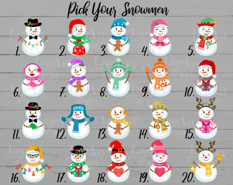 Grandma's Mimi's Nana's Little Snowmen SVG - Etsy