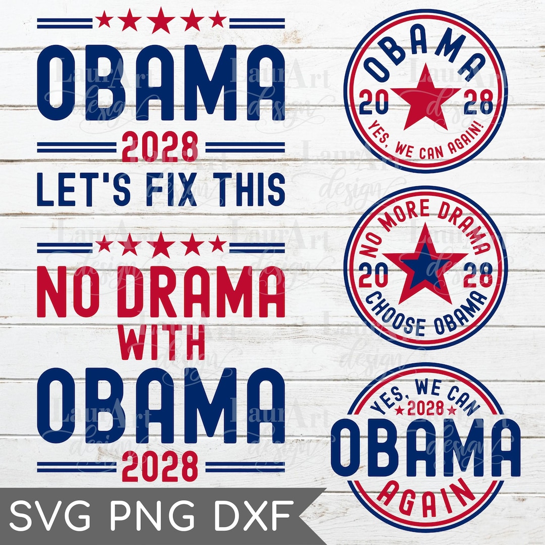 Obama 2028 SVG - Obama Let's Fix This PNG - We Can Again - Presidential ...