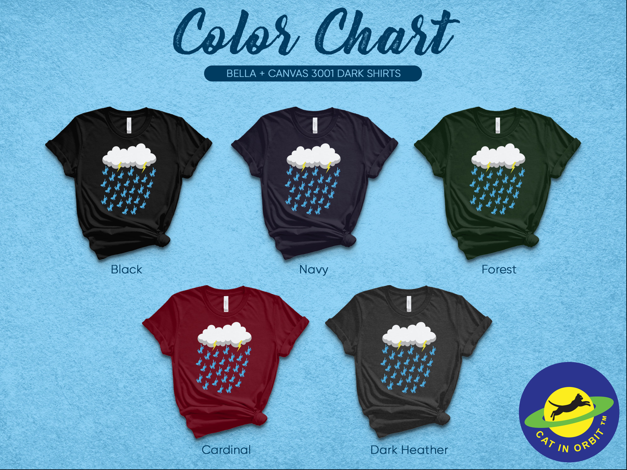 Dark Rain Cloud Raining Cats and Dogs Funny T-shirt - Etsy