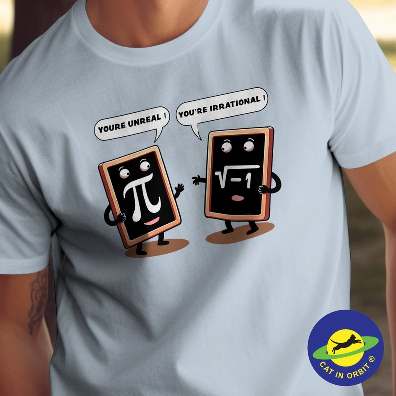 Funny Math Pun T-shirt, Pi and Square Root Characters, for Math Teaches ...