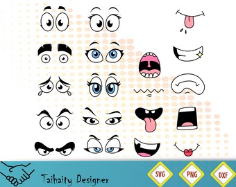 Silly face svg | Etsy