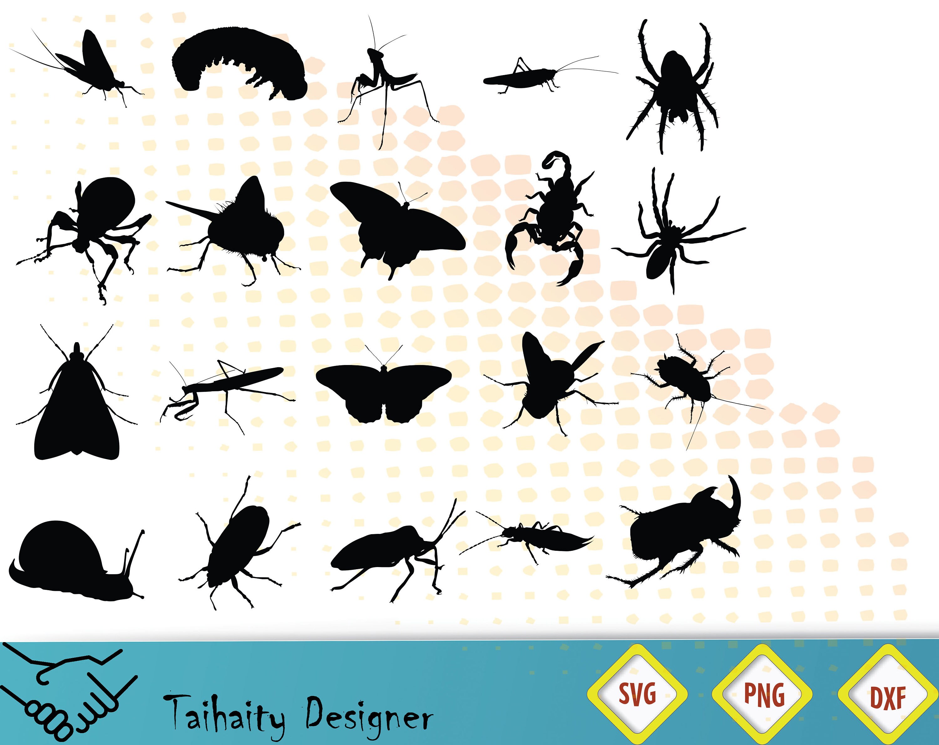 bugs svg file/ bugs svg dxf png/ Printable/ SVG cut file/ | Etsy