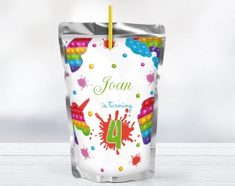 Pop It Juice Label Template - Etsy