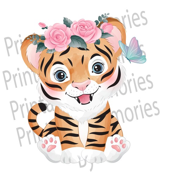 Baby Tiger Png Digital Download Sublimation Designs - Etsy