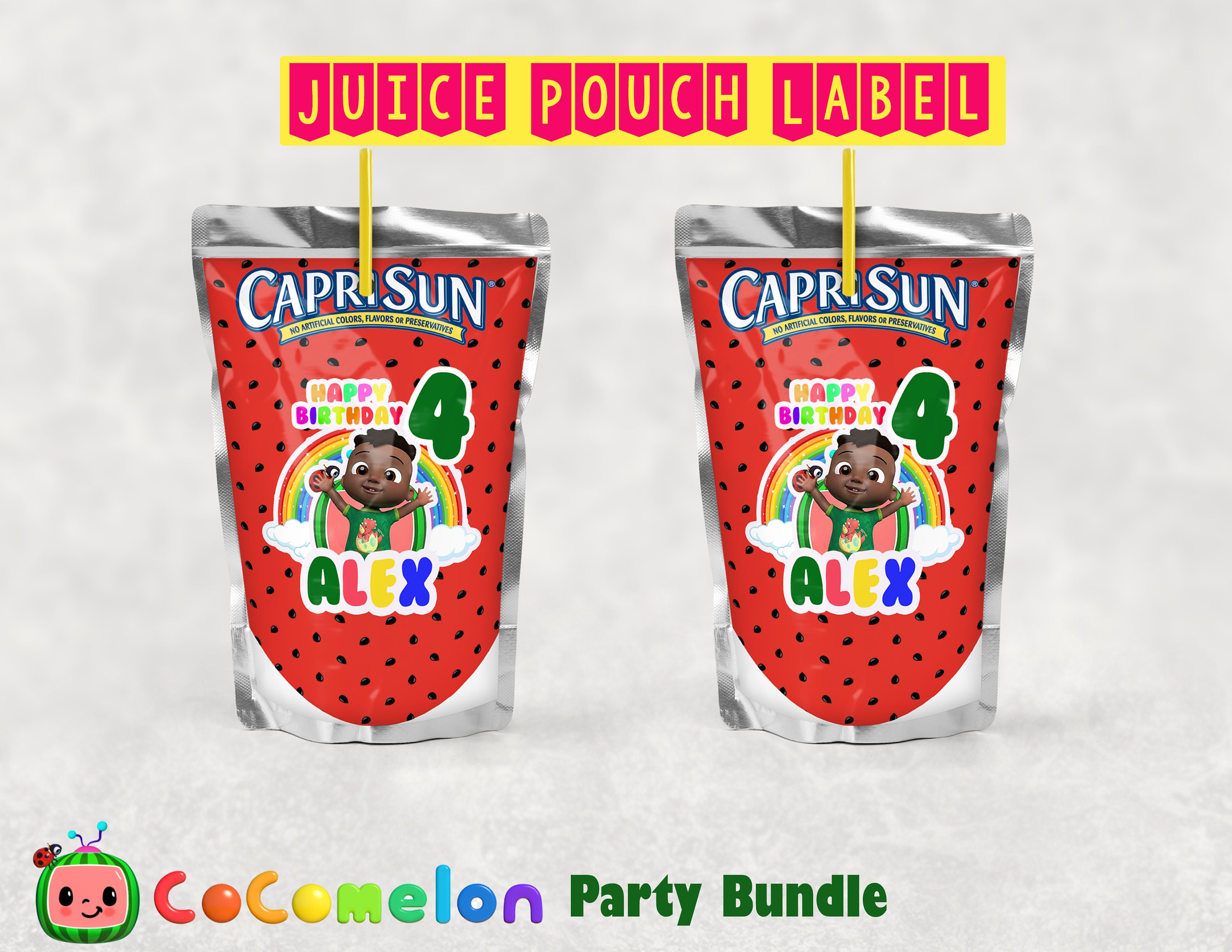 Printable Cocomelon Party Bundle Coco-melon Party Supplies Personalized ...
