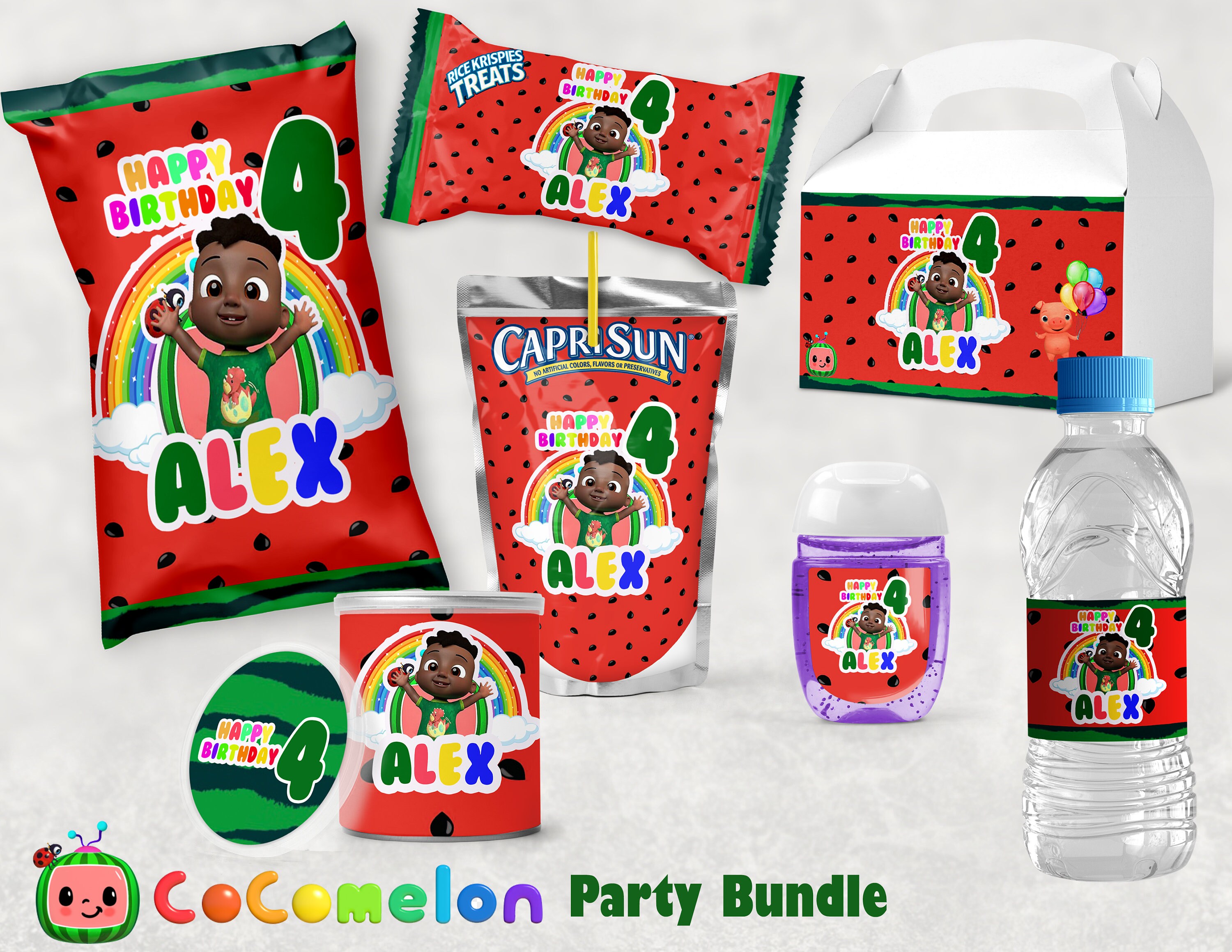 Printable Cocomelon Party Bundle Coco-melon Party Supplies Personalized ...