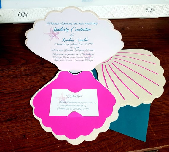 Seashell Invitation Template