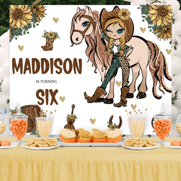 Cowgirl Banner - Etsy