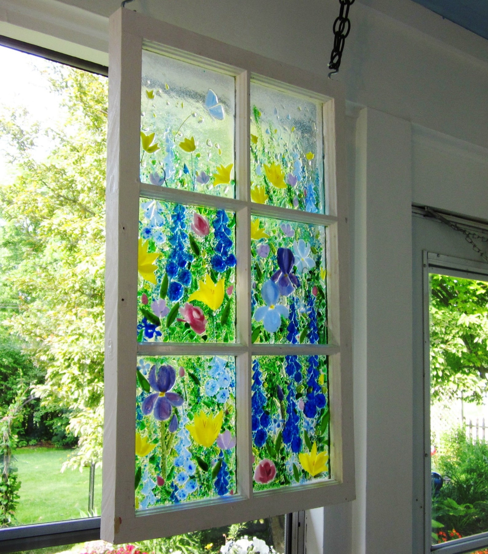 Sold but You Can Order a Custom Window in Kiln Fired Glass a - Etsy
