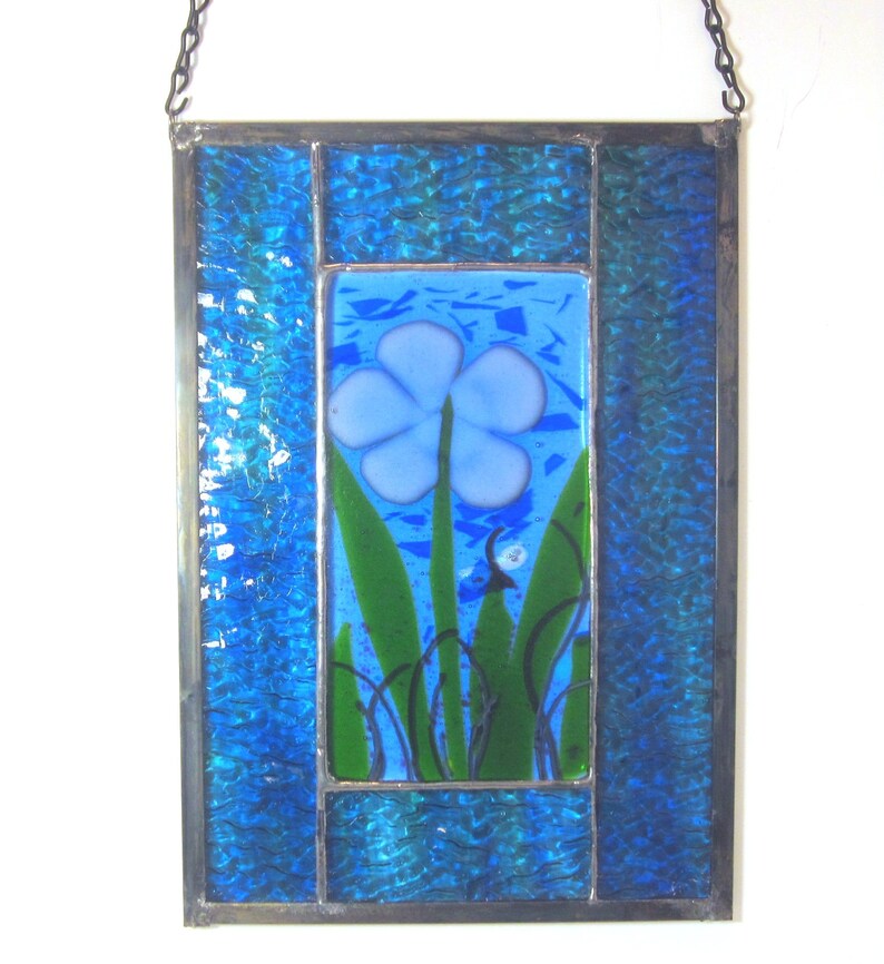 Spring Daffodil in Fused Glass Panel Set in Stained Glass One - Etsy