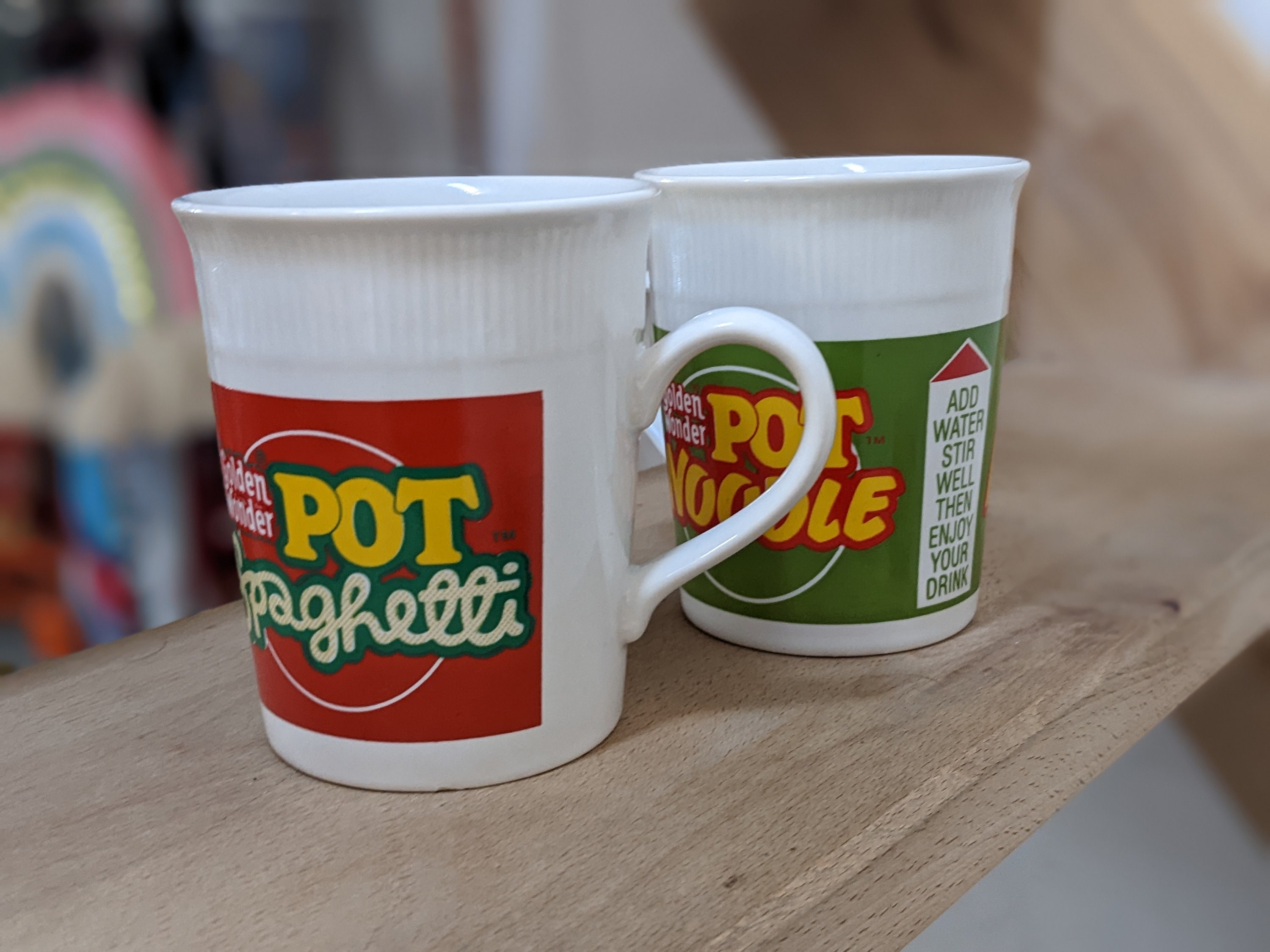 Golden Wonder Pot Noodle Pot Spaghetti Mugs Pair Etsy