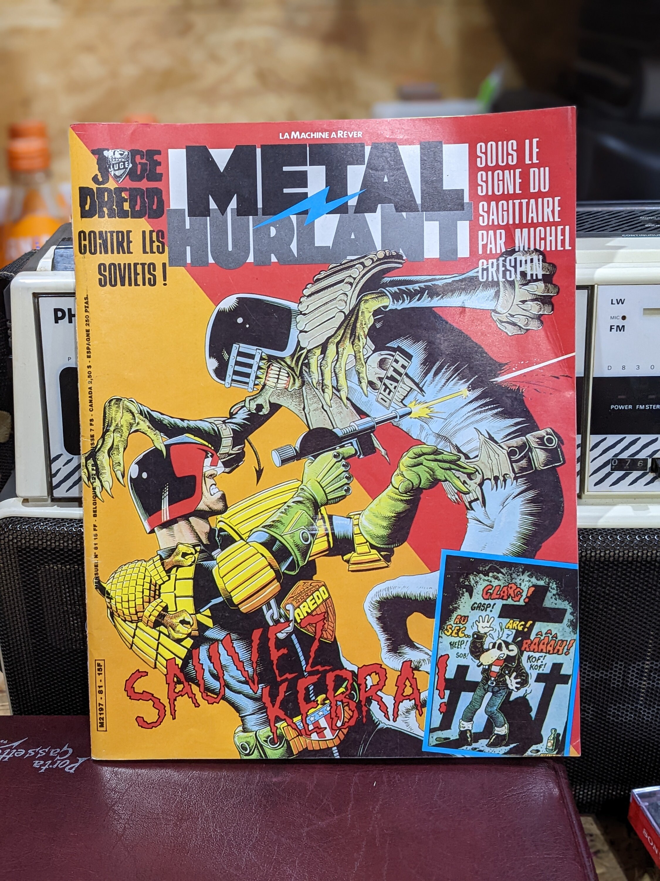 Metal Hurlant 81 Comic Magazine France Heavy Metal Moebius Judge Dredd ...