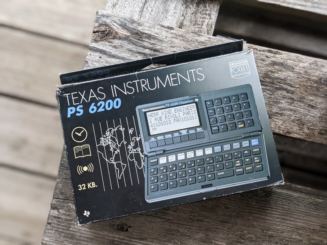 Texas Instruments PS 6200 Personal Organiser With Cables - Etsy New Zealand